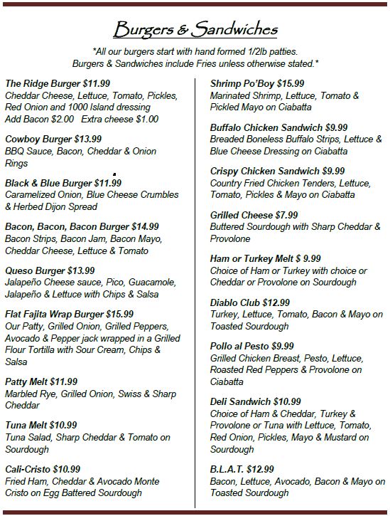 Ridgemark Dining - Ridgemark Golf Club & Resort
